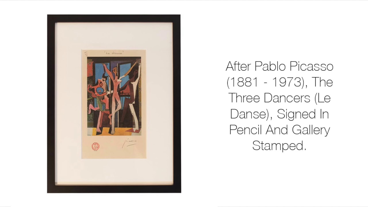 After Pablo Picasso (1881 - 1973), The Three Dancers (Le Danse), Signed In Pencil.