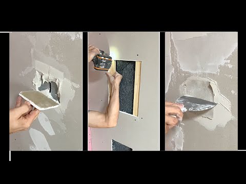 🚀 How to Repair Holes in Drywall Panels: Tips and Ideas 🔧 Plasterboard Repair
