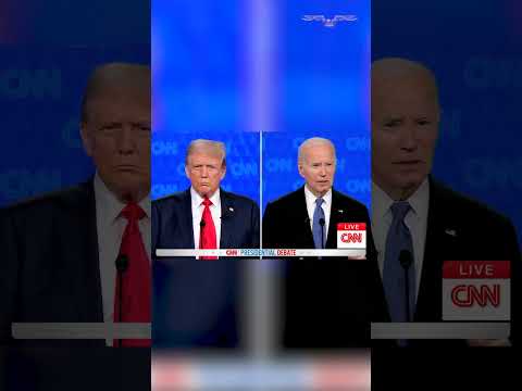 President Biden loses train of thought during CNN Presidential Debate #shorts