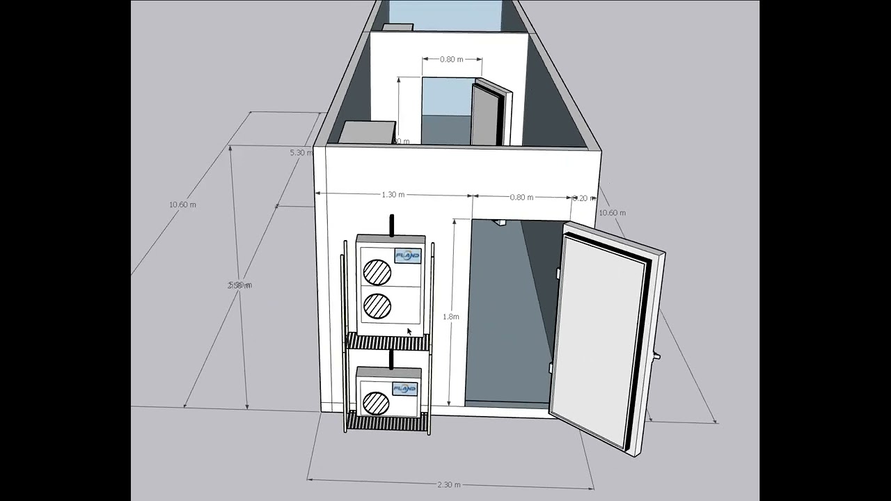 40ft container half cooler + half freezer. For meat, fish, fruits, vegetables, water ice.