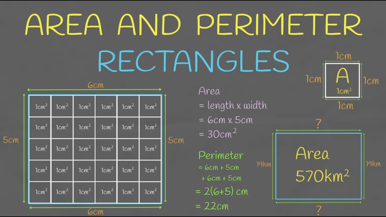 BASIC GEOMETRY : Rectangles 1 : Area and Perimeter