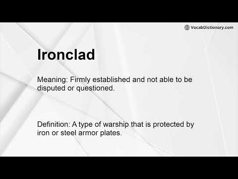 Ironclad Meaning