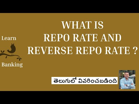 What is REPO RATE and REVERSE REPO RATE explained in Telugu,