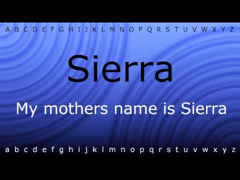 Here I will teach you how to pronounce 'Sierra' with Zira.mp4