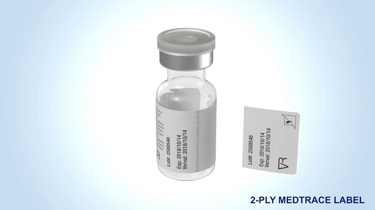 2-Ply Medtrace Label