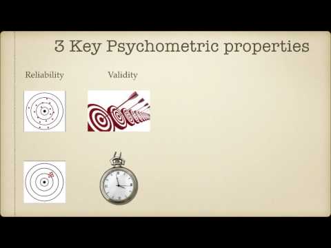 Crash course in psychometric testing - Module 3: Reliability, Validity and Norms