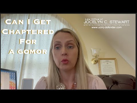 Can I Get Chaptered For A GOMOR - Law Office of Jocelyn C. Stewart
