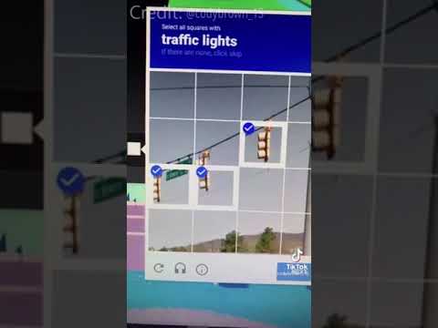 Crosswalks and traffic lights - Google captcha fail