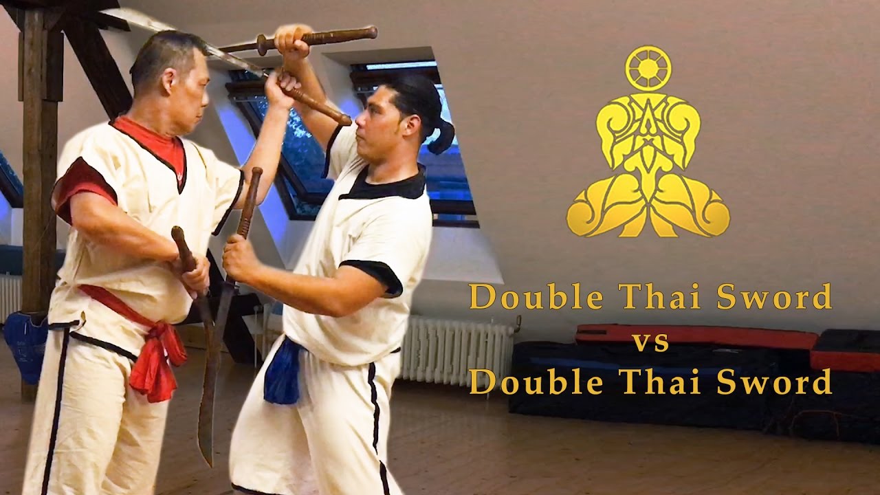 DAB - Basic Double Thai Sword Training and Techniques (2v2)