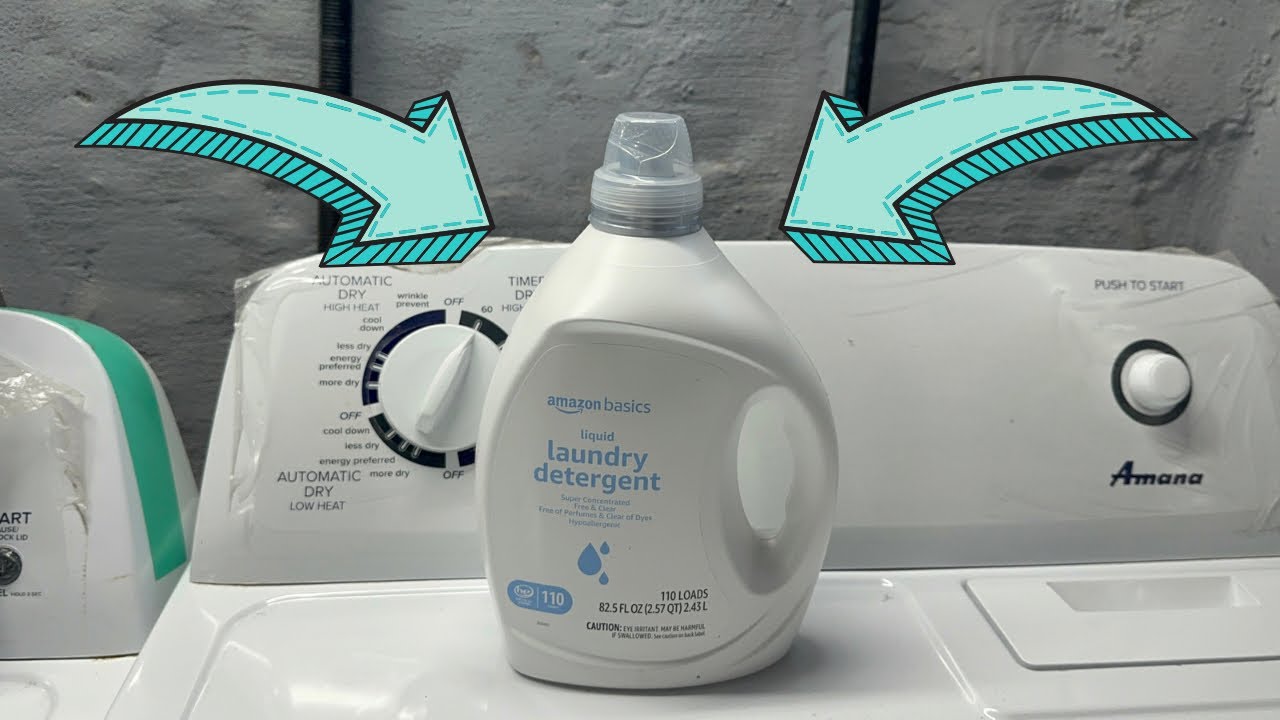Save a ton with Amazon Basics Free & Clear Laundry Detergent