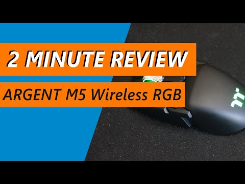 200 hour battery life gaming mouse? Thermaltake ARGENT M5 Wireless RGB Review