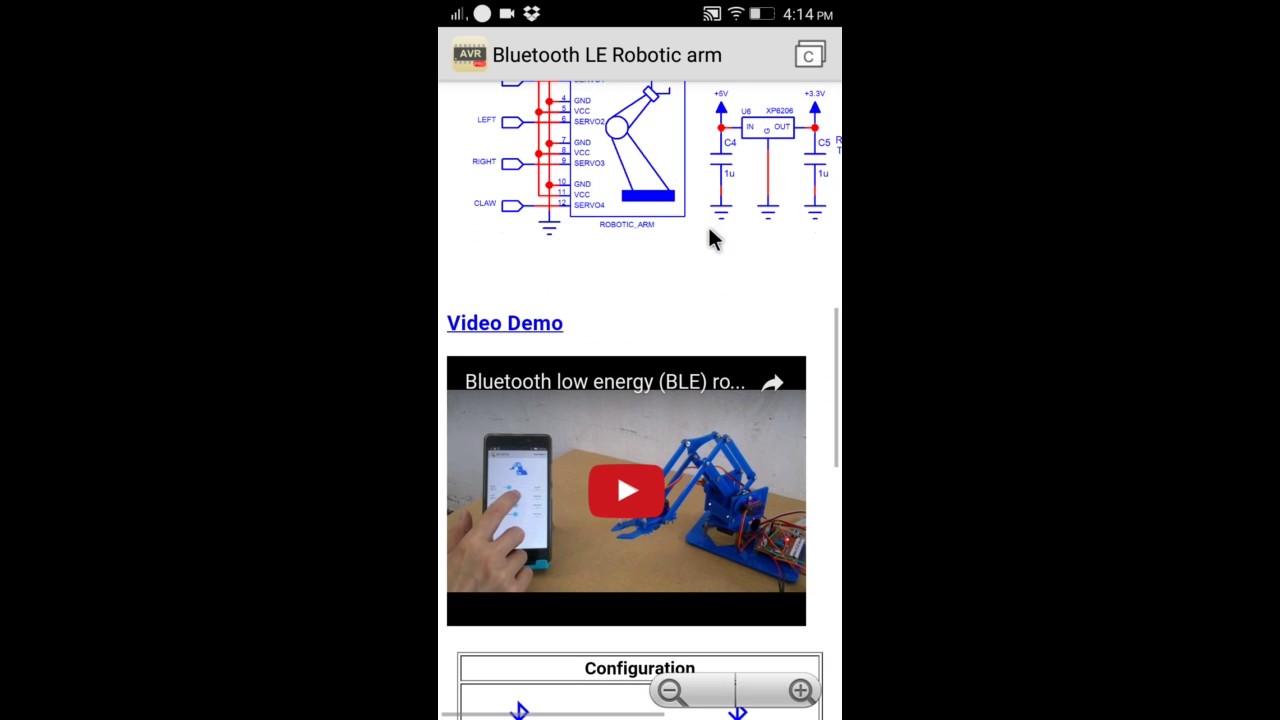 AVR tutorial app demo