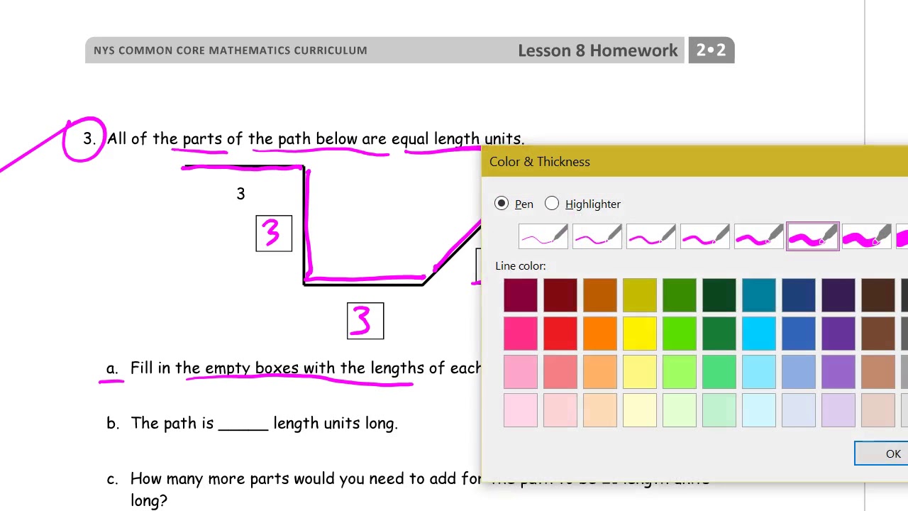 lesson 8 homework module 2 grade 2