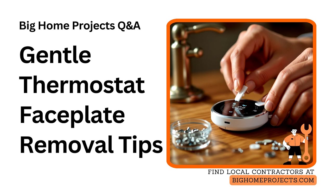 Thermostat Faceplate Release Tips for Sensitive Latch Models