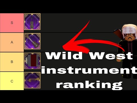 Ranking all instrument in The Wild West - Roblox