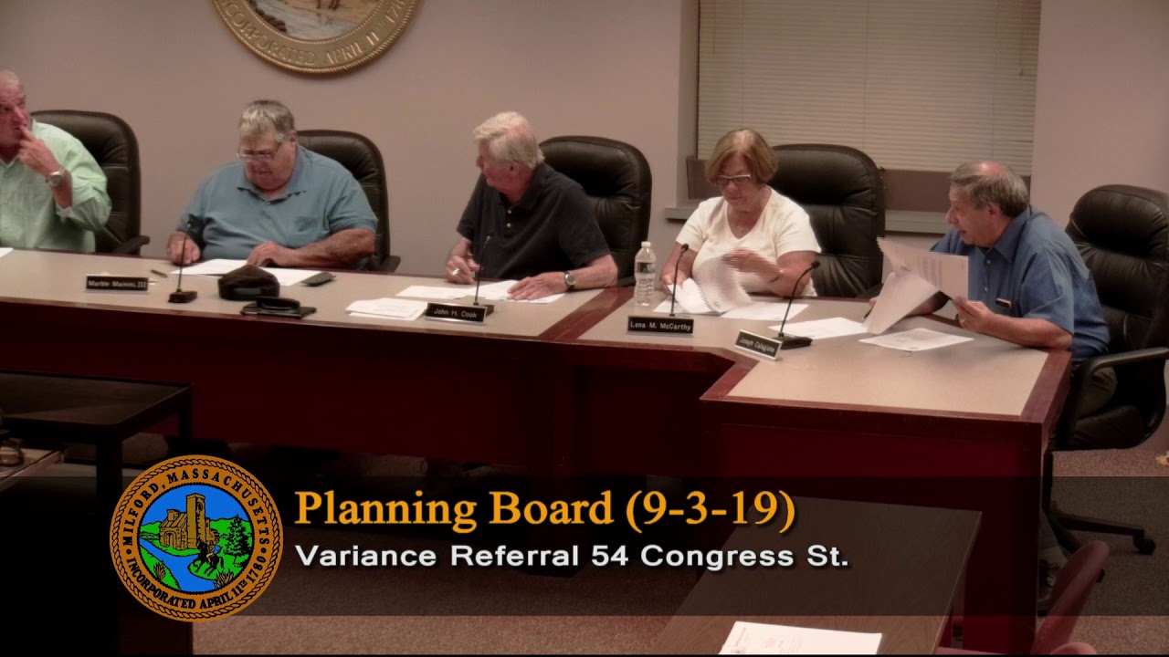 Planning Board Meeting - September 3rd, 2019