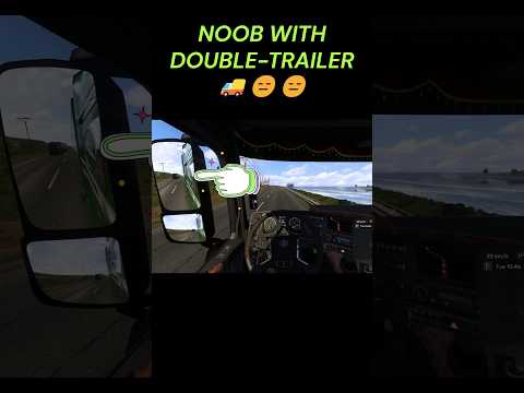 Noob with double trailer 😫🚛 / Truckersmp