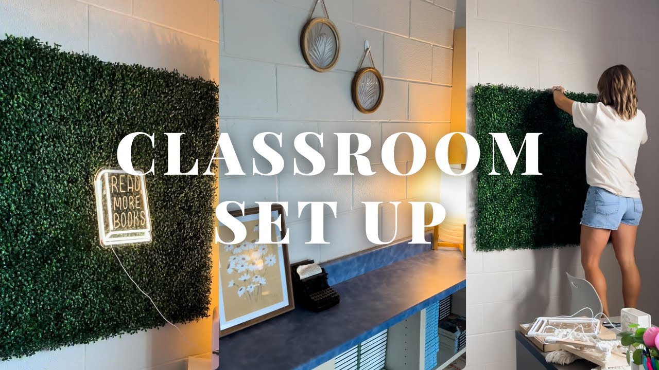 HIGH SCHOOL CLASSROOM SET UP | set up my 2025-2026 English classroom with me!