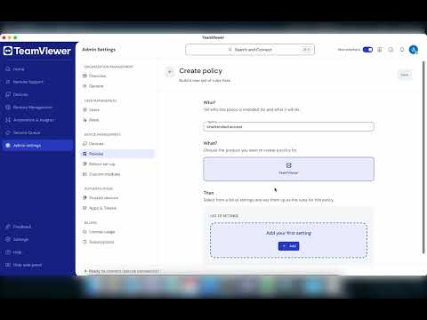 How to create policies