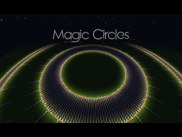 Magic Circles - 3D Revolve [Worldedit Script] Minecraft Mod