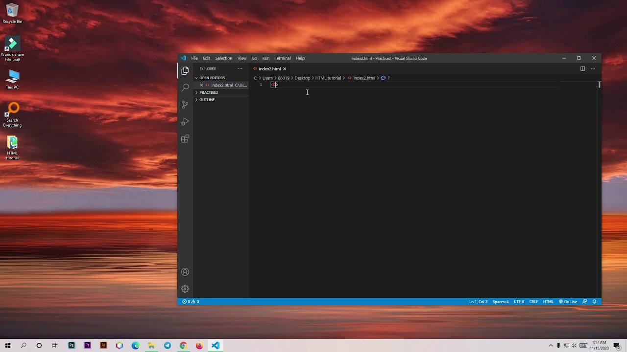 HTML bangla tutorial|| VS Code install and write my first html document!! || Tutorial 2