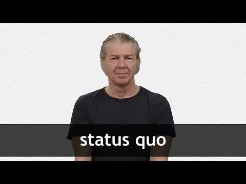 How to pronounce STATUS QUO in American English