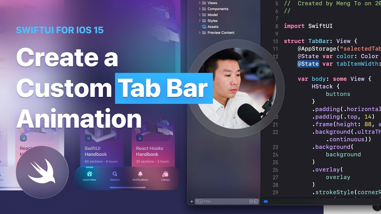Create a Custom Tab Bar Animation in SwiftUI for iOS 15