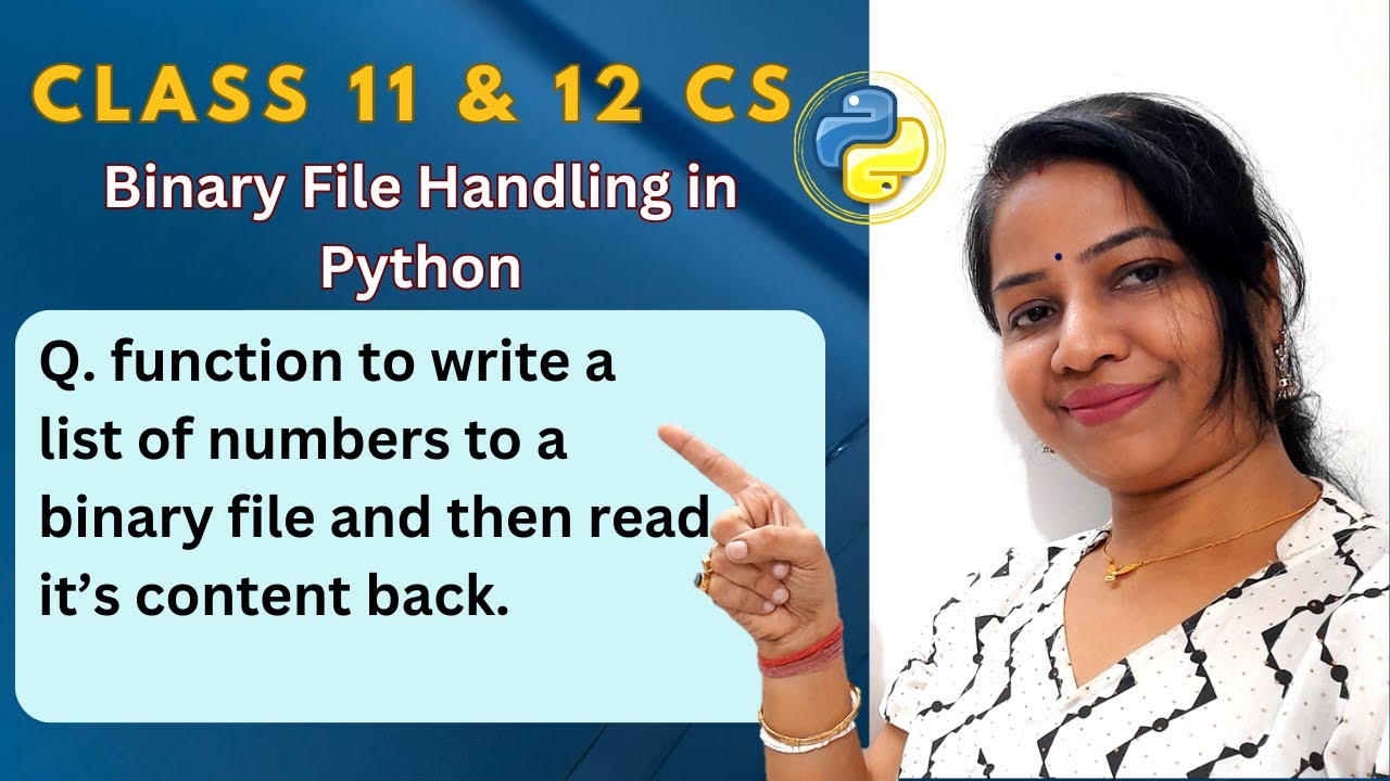 Reading binary file in python using pickle | How do you write in a binary file in Python?