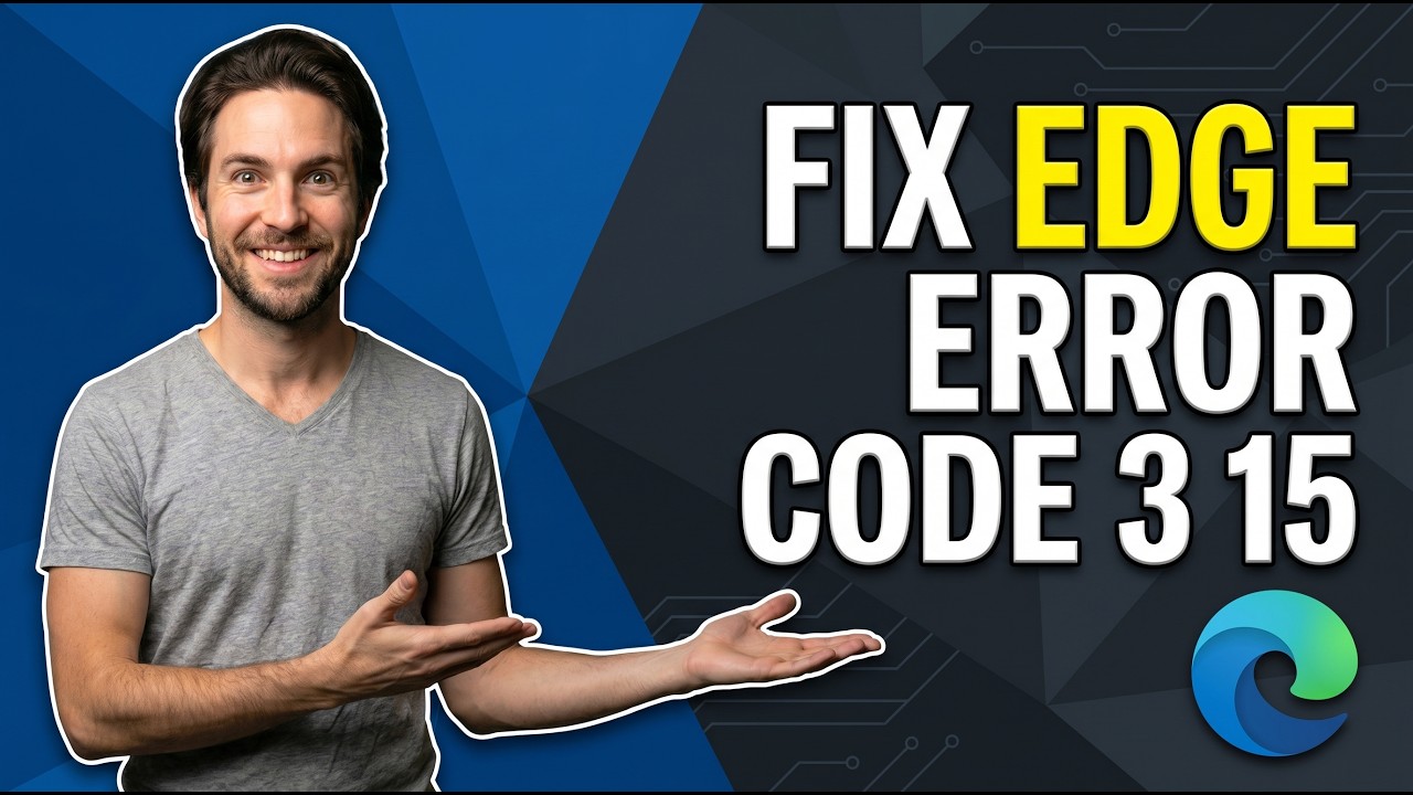 How To Fix Microsoft Edge Error Code 3 15 (Easy Guide)