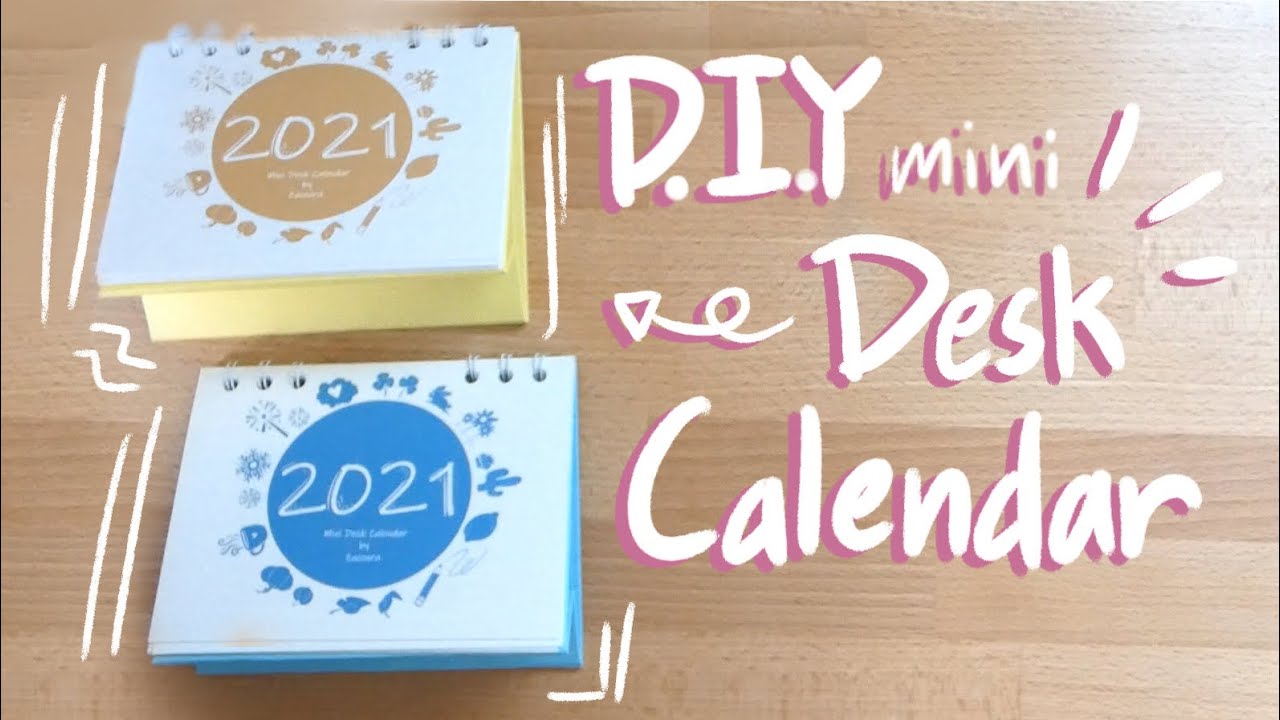 DIY Desk Calendar! | 3 methods + Printable Pattern! (2026 updated)