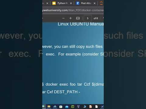 Learn from PDF on LINUX Commands, Docker, Curl, Wget, Python3, GCC, and much much more