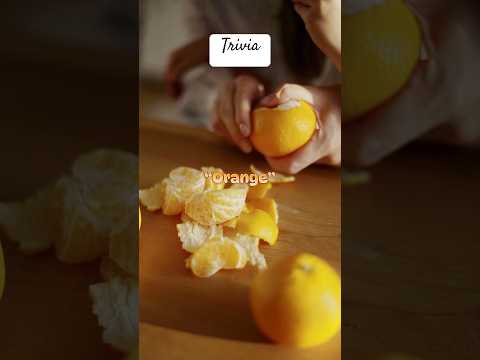 Trivia: “Orange” Name History #orange
