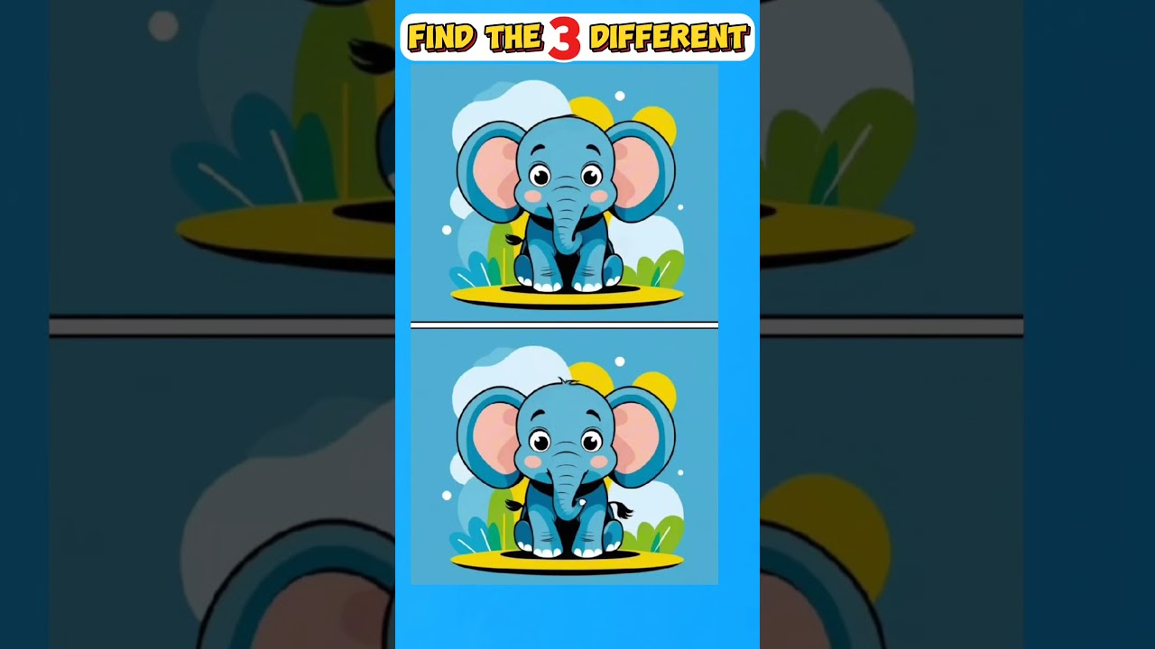 find the 3 different || #252 || finding || #puzzle​ #different #game #shorts #shortfeed
