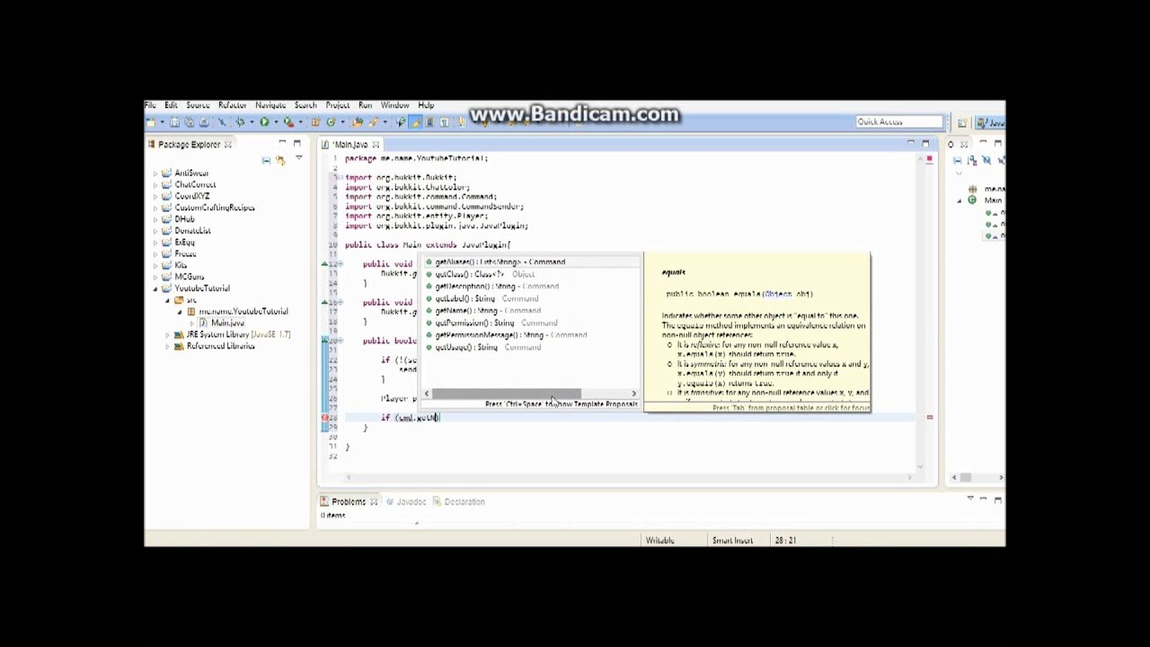 Bukkit Coding Episode:1 - Simple Plugin