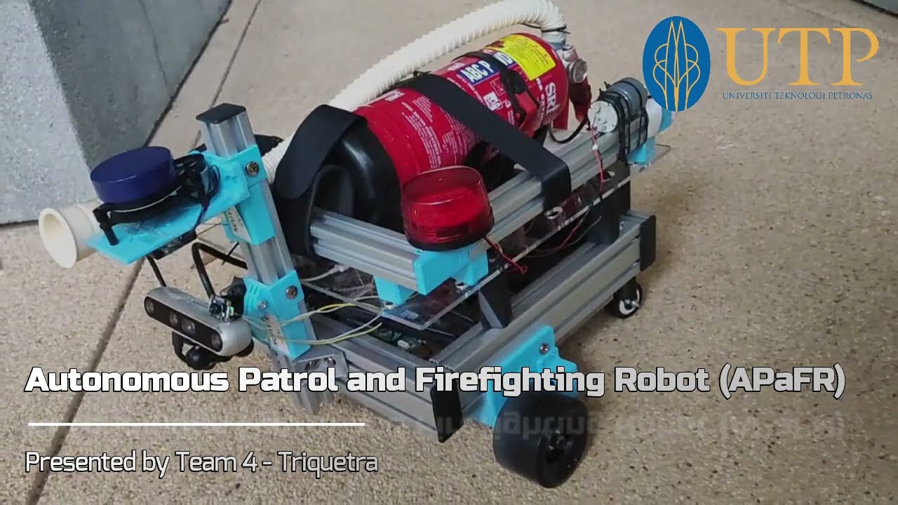 Firefighting Project Demo by UTP Team – SCUTTLE Robot