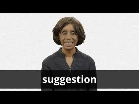 How to pronounce SUGGESTION in American English