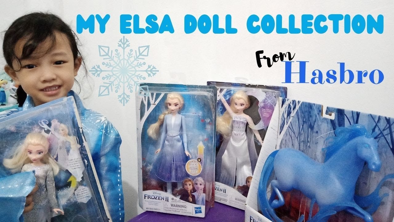 My Frozen II Elsa doll collection from Hasbro