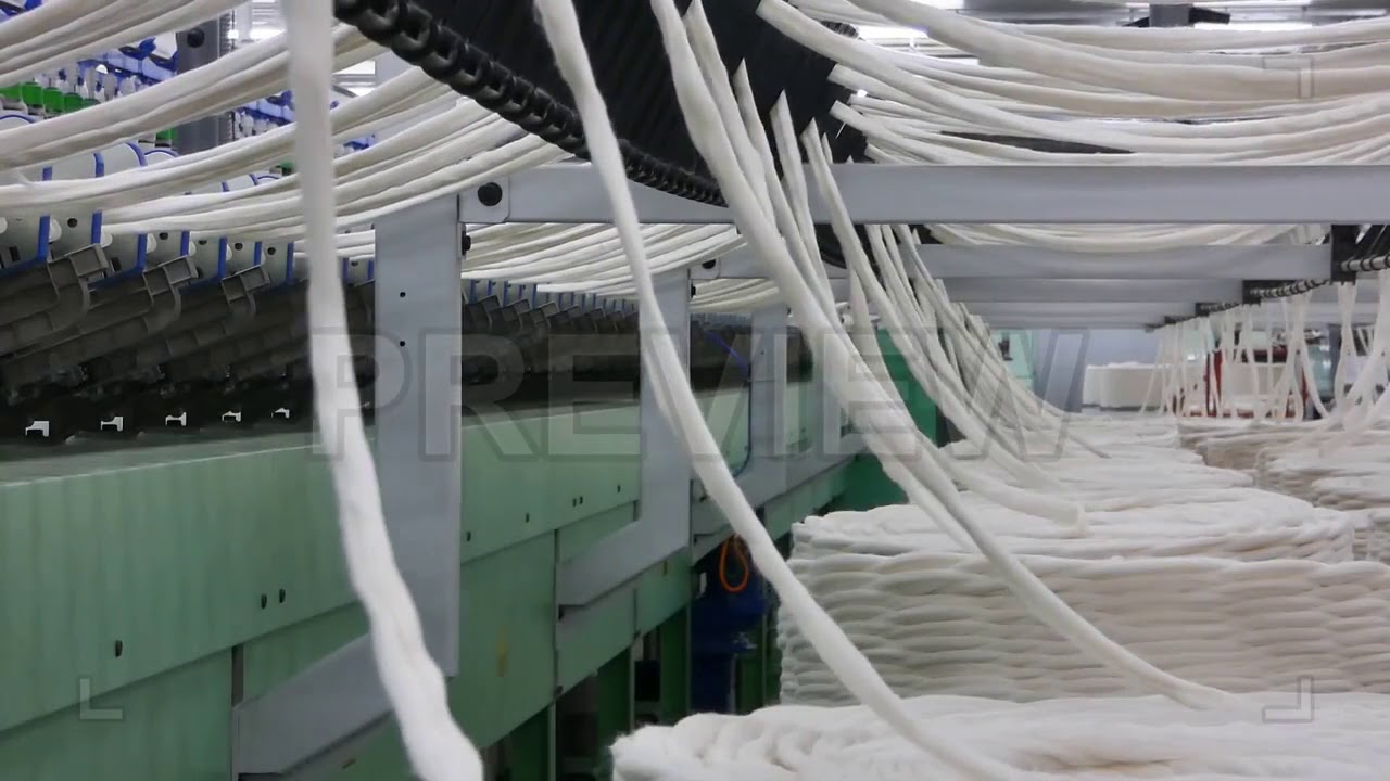 Textile Production Line Stock Video