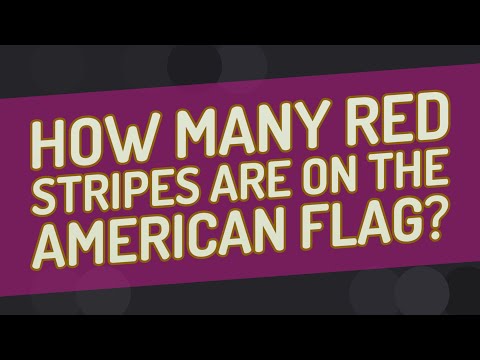 How many red stripes are on the American flag?
