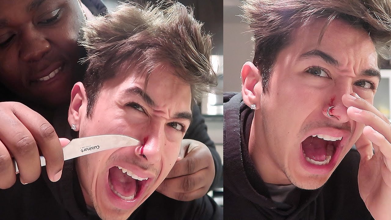 DIY NOSE PIERCING *gone wrong*