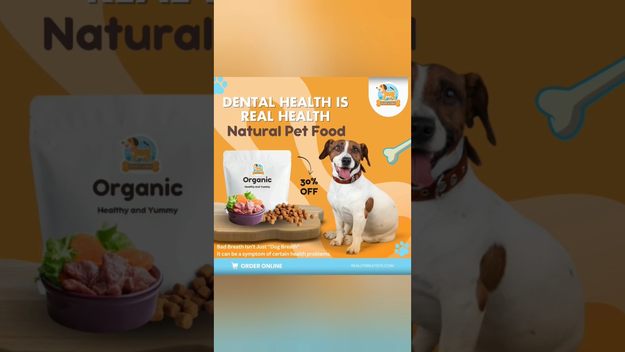 Pet Food Advertising Poster | Canva Mobile Fast Tutorial