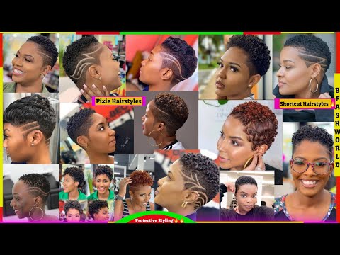 2025 Ladies Low cut Short Hairstyles and Haircut Ideas for Black Women| Age Defying Pixie Hairstyles