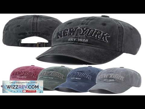 2024 New York Washed Cotton Cap For Men Women Gorras Snapback Caps Review