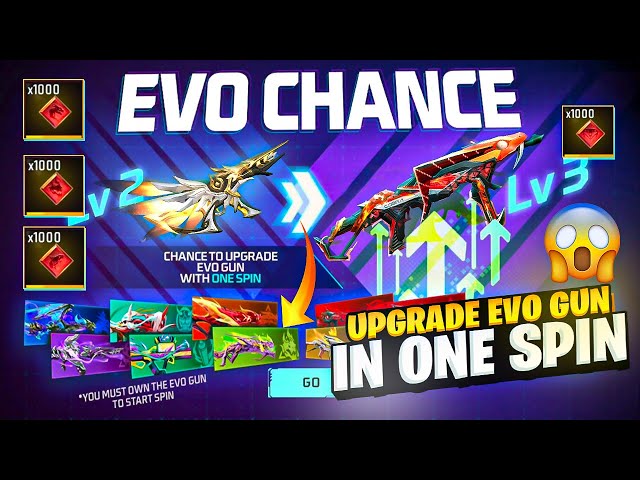 How to upgrade the Free Fire Evo gun skins