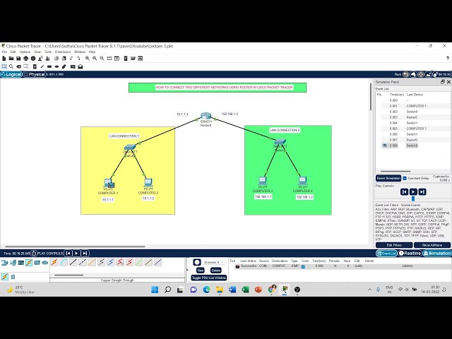 Step-by-Step Guide to Connecting Two Different Networks Using a Router in Cisco Packet Tracer ...