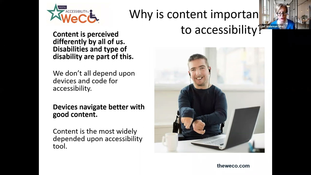 Creating Accessible Website Content Webinar