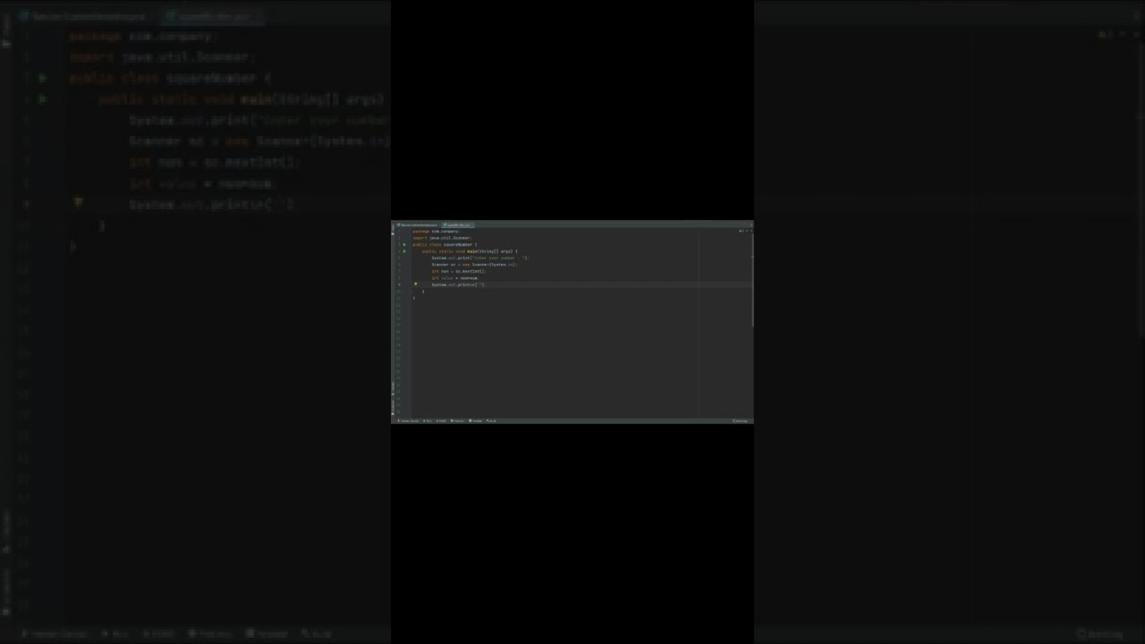 Write a program to generate Square number in java/Java mathematics operation #No_Limit_Code