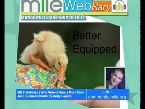 MILE Webrary | The Importance of Interpersonal Skills in Business Networking by Andy Lopata