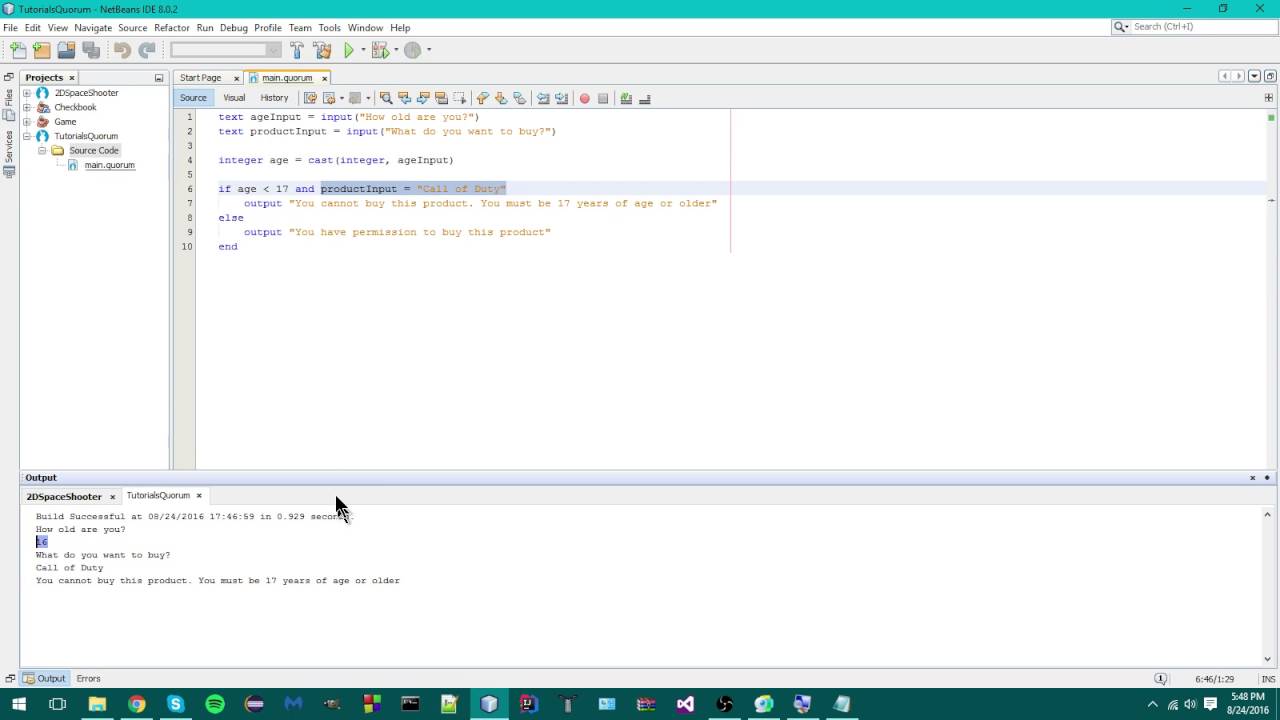 Quorum Programming - #7 - Conditionals