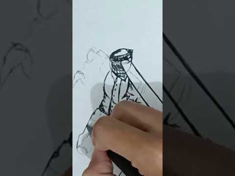 CARA GAMBAR KATANA MAN CHAINSAW MAN FROM STICK MAN - HOW TO DRAW ...